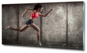 Wallmuralia Moderní foto obraz na stěnu Běžící žena 100x50