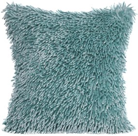 CHLUPATÝ DEKORAČNÍ POVLAK NA POLŠTÁŘ SHAGGY1 40X40 CM MÁTOVÁ