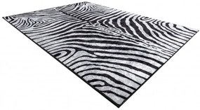 Kusový koberec Miro 51331.803 Zebra black / white 80x150 cm