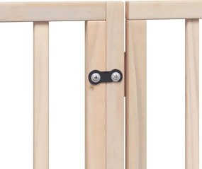 Zábrana pro psy s dvířky skládací 10 panelů 800 cm topol 3155559