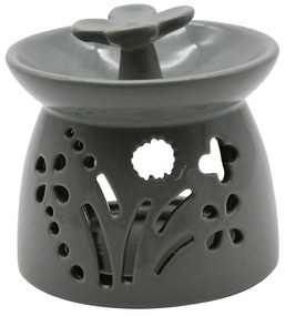 ARÔME HOME ELEMENTS Aromalampa Květ, 8 cm Barva: šedá