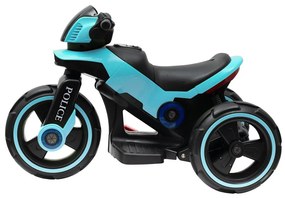 Dětská elektrická motorka Baby Mix POLICE modrá