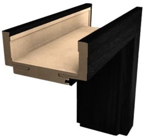 Obložková zárubeň DRE O3(120-140) jilm antracit 90 cm levá O3JA90L