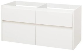 Mereo Mereo, Opto, koupelnová skříňka 121 cm, bílá, dub, bílá/dub, černá, CN913S