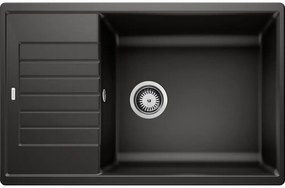 Blanco Zia XL 6 S Compact, silgranitový dřez 780x500x190 mm, 1-komorový, černá, BLA-526019