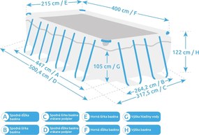 Marimex | Bazén Marimex Florida Premium 2,15x4,00x1,22 m s pískovou filtrací a příslušenstvím - motiv RATAN | 19900124
