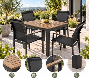 Doppler EXPERT WOOD Plus zahradní sedací souprava 4+1