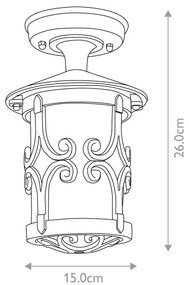 Elstead BL13A-BLACK - Venkovní svítidlo HEREFORD 1xE27/100W/230V IP23 černá