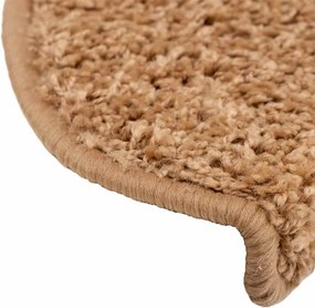 Schodové rohože 20 ks 65 x 21 x 4 cm béžové, půlkulaté, velké 3365847
