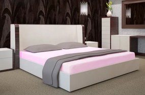 Světle růžové bavlněné plachty na postel Šířka: 180 cm | Délka: 200 cm