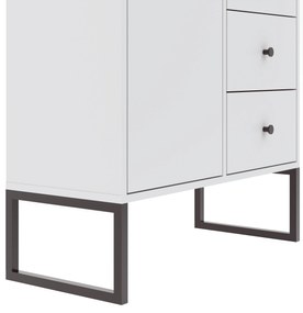 Komoda LINEA 1D3S bílá