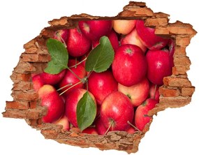 Wallmuralia Samolepící nálepka Červená jablka 90x70 cm