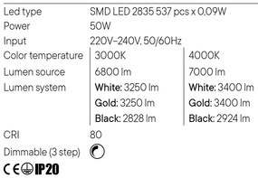 Redo FEBE 01-2907 designové závěsné světlo nad stůl / LED 50W/3000K-4000K