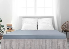 Jersey prostěradlo z mako bavlny LUXORA 90x200 cm světle šedé