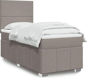 Box spring postel s matrací taupe 100 x 200 cm textil 3291576