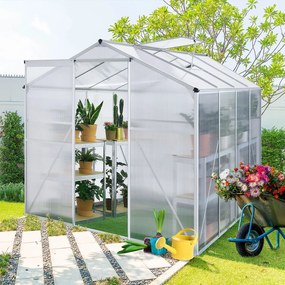 InternetovaZahrada - Zahradní skleník 190 × 253 cm + základna