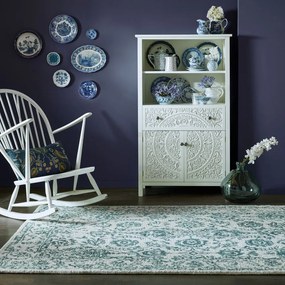 Flair Rugs, Kusový koberec Wool Loop Yasmin Ivory/Blue, 200x290, modrá, kancelář