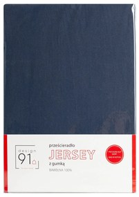 JERSEY PROSTĚRADLO 220X240 CM, VÝŠKA 30 CM TMAVĚMODRÉ