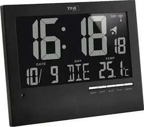 TFA 60.4508 - Rádiem řízené nástěnné hodiny s češtinou a automatickým