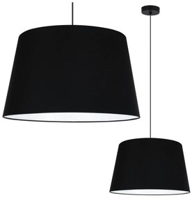 Závěsné svítidlo Gaja, 1x černé textilní stínítko, (fi 44cm), b