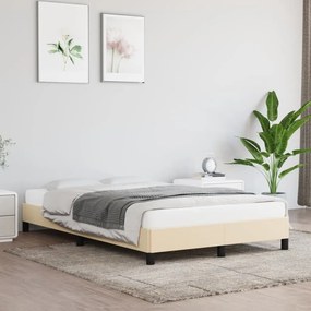 Rám postele bez matrací krémově 120x190 cm textil 3269610