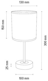 Spot-Light 7017401011553 - Stolní lampa BENITA 1xE27/60W/230V dub