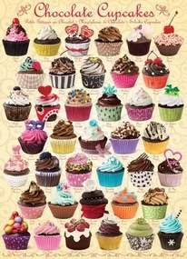 EUROGRAPHICS Puzzle Čokoládové dortíky (Cupcakes) / 1000 dílků / 48,89