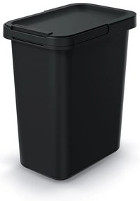 Závěsný odpadkový koš, 12 l, černá