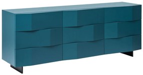 OnaDnes -20% Petrolejově modrá komoda Marco Barotti Linea Diamond 180 x 45 cm