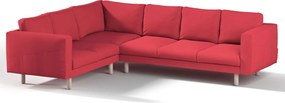 Potah na pohovku IKEA Norsborg rohová 5-místná barva červená látka pletený vzor
