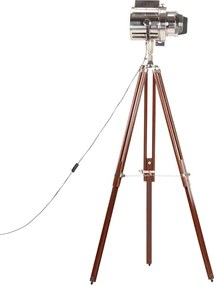 Stojací lampa na stativu masivní mangovníkové dřevo 180 cm 286106
