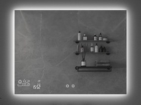 Chytré infrazrcadlo SMART MIRROR 200W | Výhřevnost 3.6 m2 | 60x60 cm | WiFi termostat | Dálkové ovládání | LED světlo