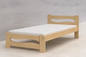 Via-nábytek Postel FALCO masiv borovice 140 x 200 Povrchová úprava postele: Moření odstín ořech