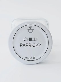 Samolepka na kořenky CHILLI PAPRIČKY průhledná 5 cm základní písmo