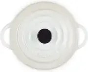 Le Creuset Mini hrnec s poklicí 10 cm bílá