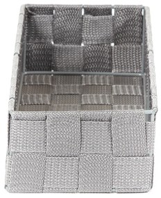 Úložný organizér do zásuvky Compactor TEX - košík L, 30 x 12 x 7 cm, šedý
