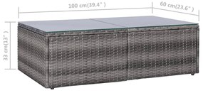 vidaXL Marketos 8dílná zahradní sedací souprava s poduškami polyratan šedá