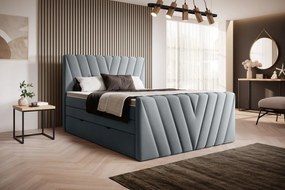 Dvojlůžko boxspring CANDICE - Velvetmat 04 - 180x200cm