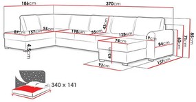 Sedací souprava Astoris Large (L) (twist 23)