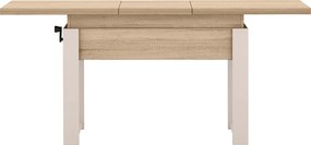 Rozkládací polohovací konferenční stolek HOGO 3v1 | 120-157x62,5-74,5x67 cm | síla horní desky 32 mm | dub sonoma/nohy kašmír