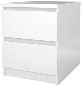 Noční stolek Simplicity III, bílý lesk
