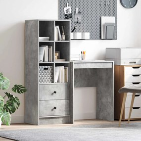 Stůl Betonově šedá 105,5 x 34 x 127 cm 2 ks 3337300