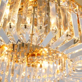 Toolight Toolight, stropní svítidlo 60cm, 8xE14, APP1729-8C, zlatá lesklá, OSW-06355