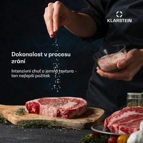 Klarstein Steakhouse skříň na zrání masa, 352 L, antibakteriální, LED, dotykové ovládání, regulace vlhkosti