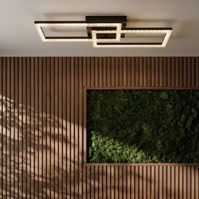 Toolight Toolight, stropní LED svítilna 610x200 mm, 12W, 4000K, 1000lm, černá matná, G155-C, OSW-06409