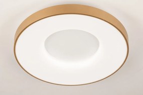 Stropní stmívatelné kulaté LED svítidlo Toronto Gold 49