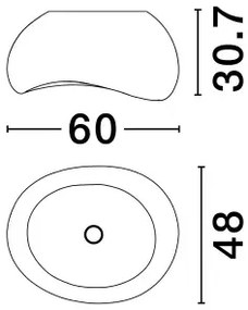Designové stropní svítidlo Aere 60