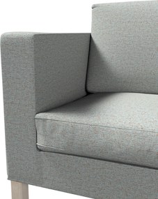 Potah na pohovku IKEA  Karlanda rozkládací, krátký barva modrá látka pletený vzor