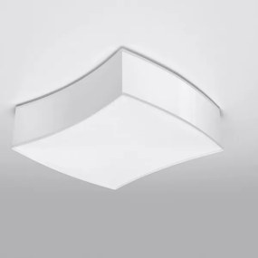 Sollux SL.1054 - Stropní svítidlo SQUARE 2xE27/60W/230V bílá