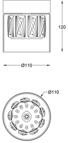 Zuma Line C0389-01A-P7AC - Stropní svítidlo GEM 1xG9/28W/230V